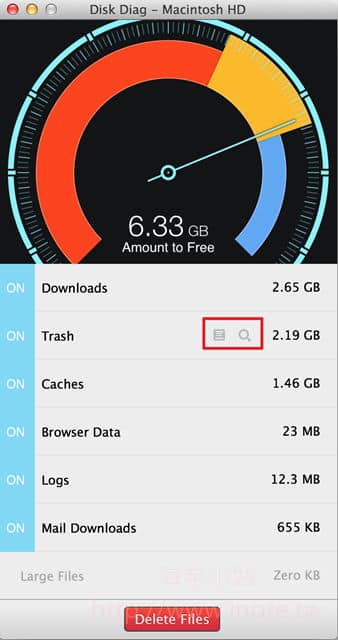 [MAC] Disk Diag ~ 快速清除系統不需要的檔案及大型檔案 - 海芋小站