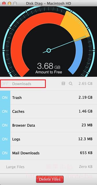 [MAC] Disk Diag ~ 快速清除系統不需要的檔案及大型檔案 - 海芋小站