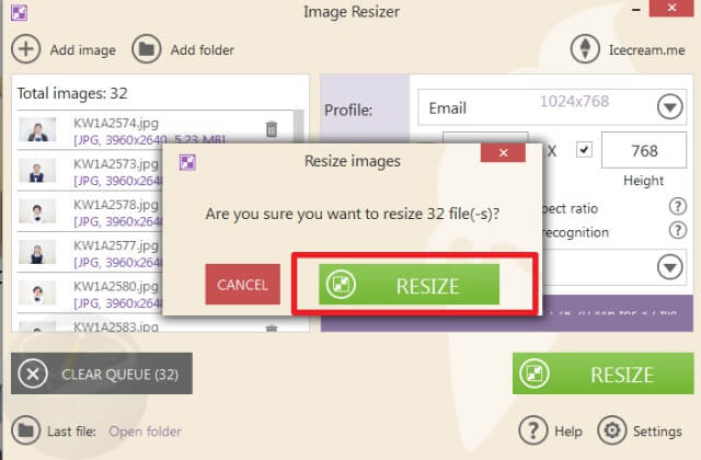 Icecream Image Resizer 2.08 英文版~ 易上手的批次縮圖軟體 - 海芋小站