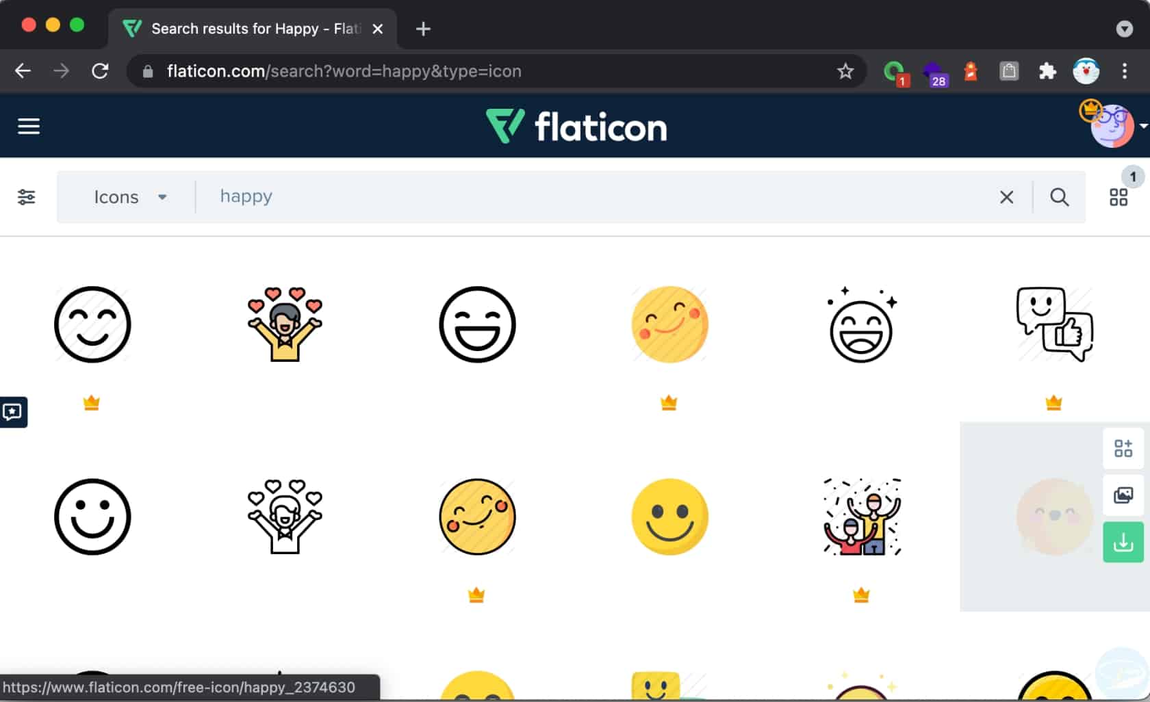 FlatIcon 免費圖示下載網站 - 海芋小站